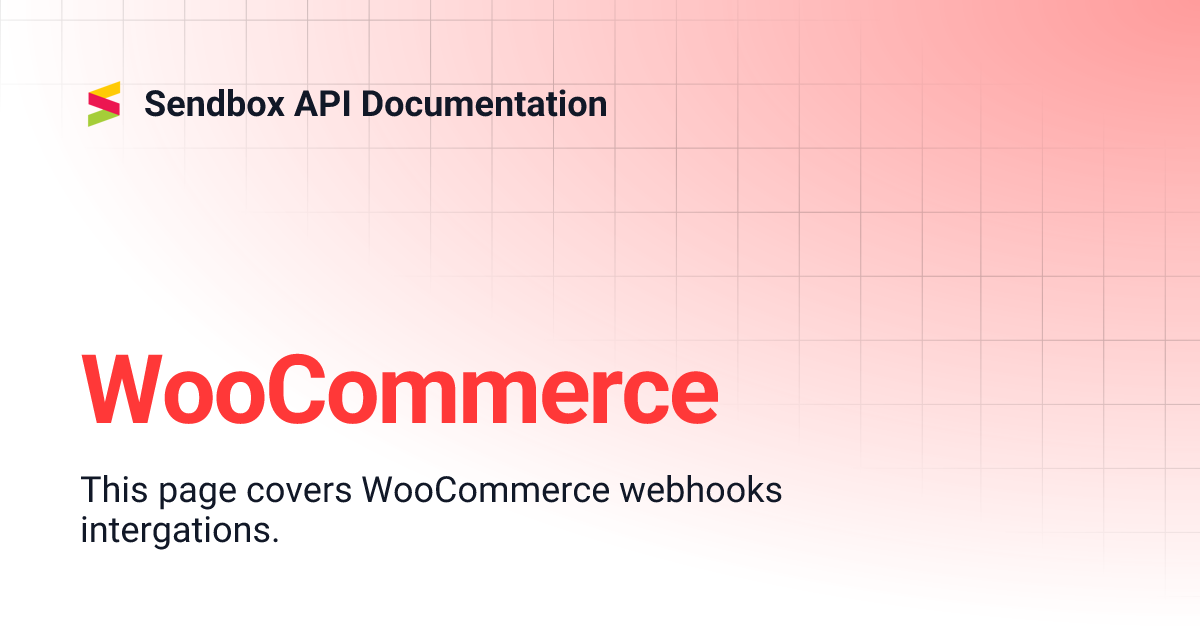 WooCommerce | Sendbox API Documentation